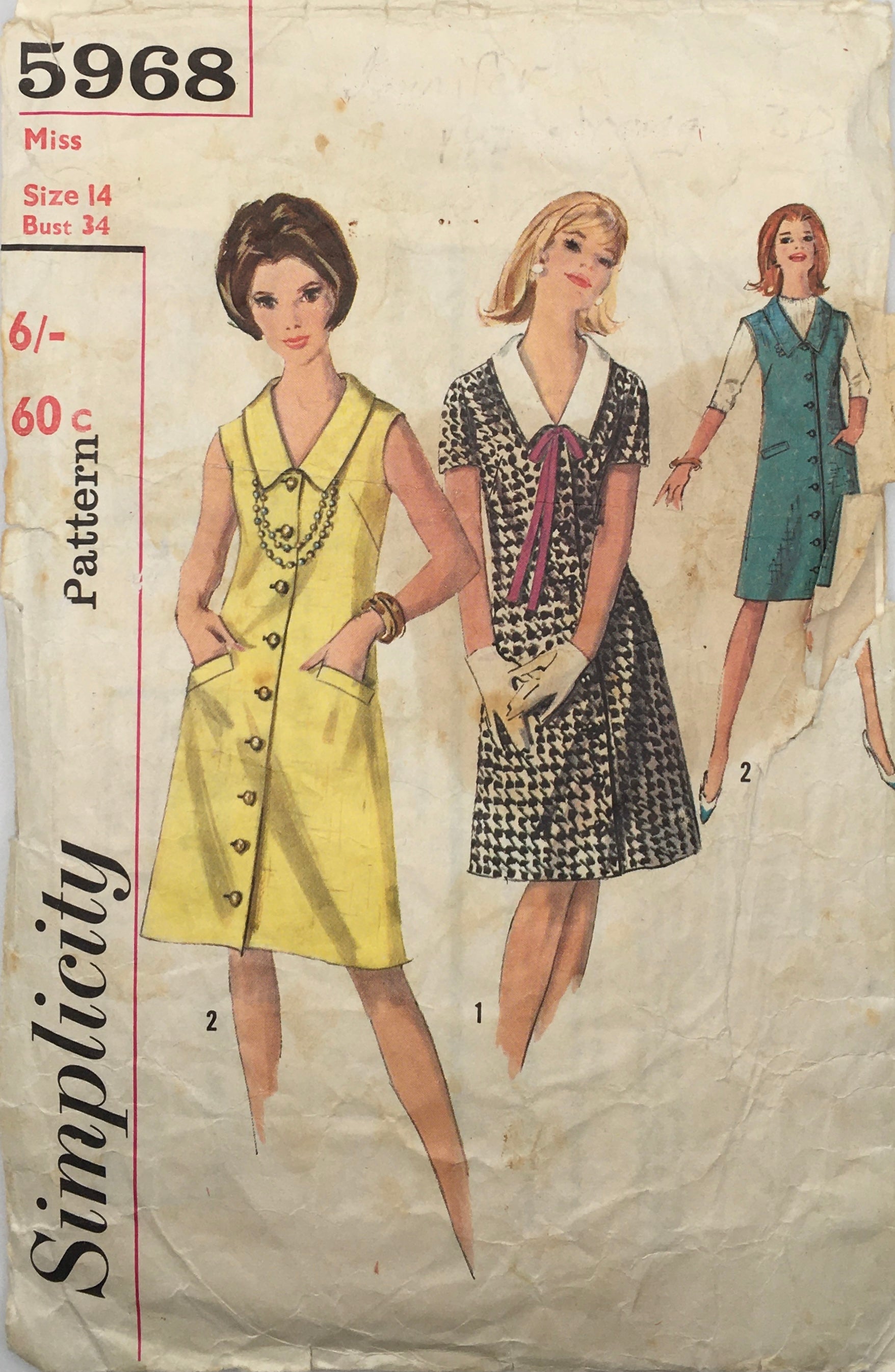 1965 Vintage Sewing Pattern: Simplicity 5968 – Vintage Stitch Australia