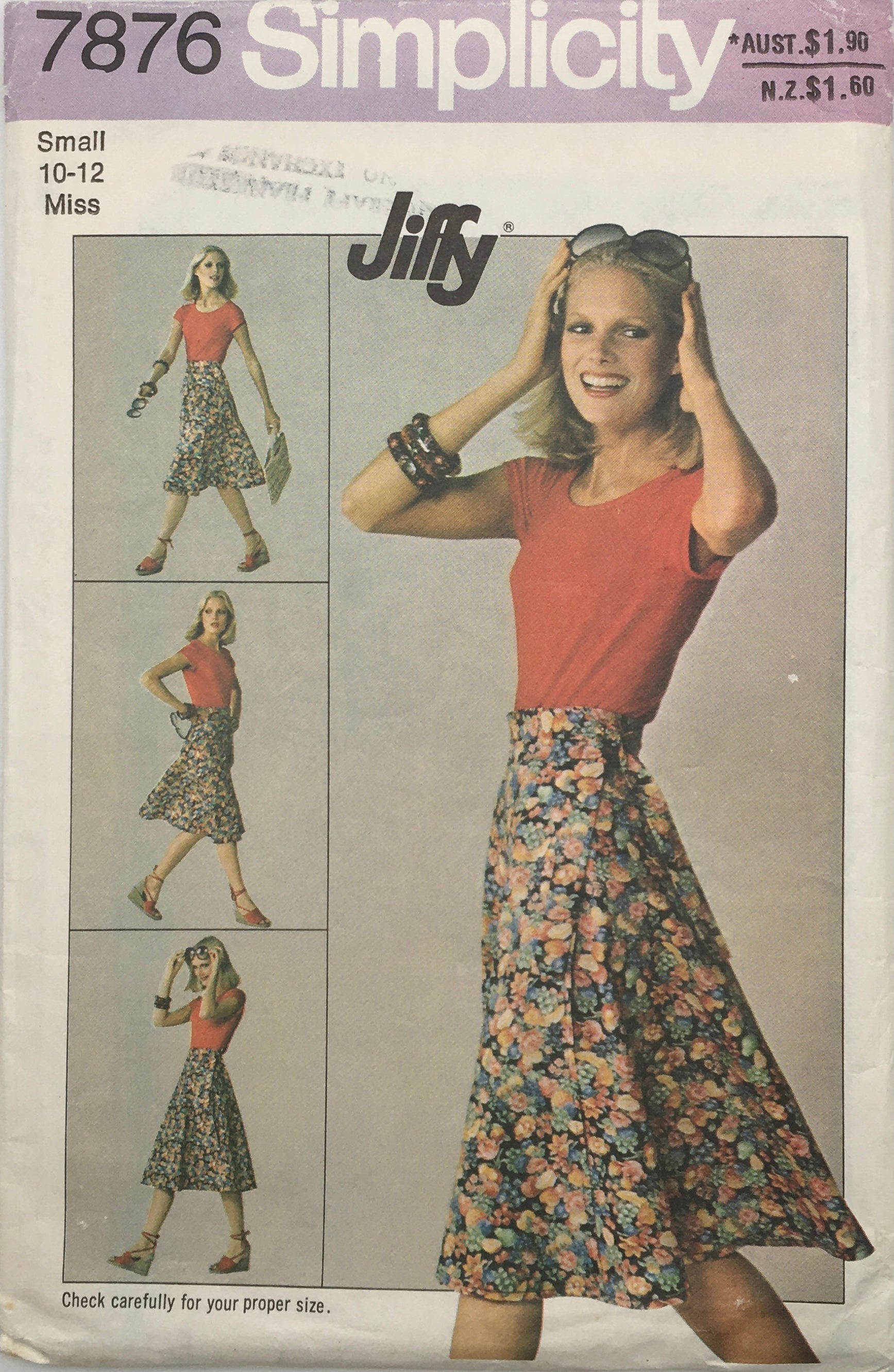 1979 Vintage Sewing Pattern: Simplicity 7876 – Vintage Stitch Australia