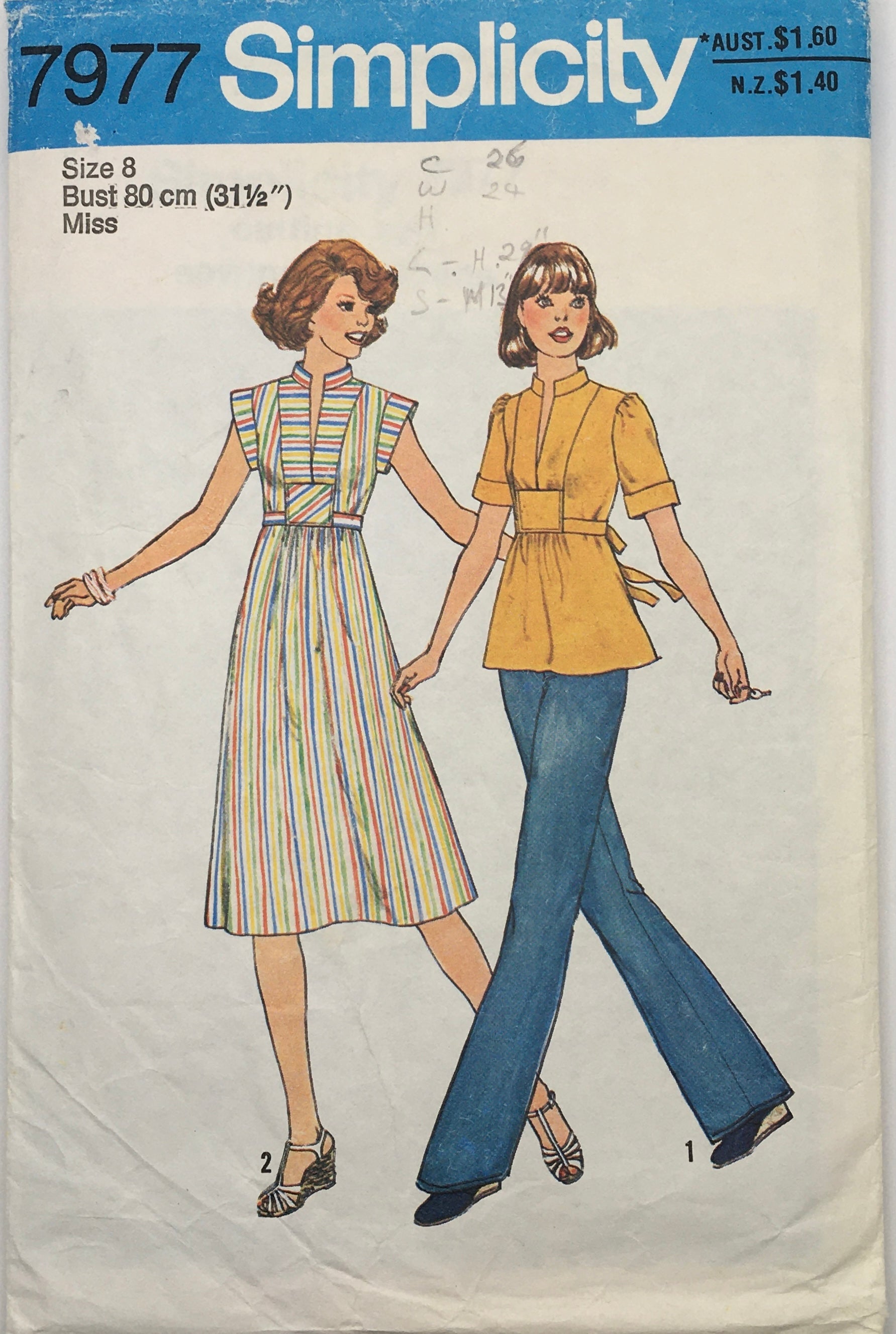 1977 Vintage Sewing Pattern: Simplicity 7977 – Vintage Stitch Australia